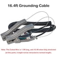 Ground Cable Clamp, 16.4ft Coiled Grounding Cable, Aluminum Alloy Anti ...