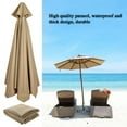 huntermoon Outdoor Parasol Patio Sunshade For 9.8Ft 8 / 6 Ribs Umbrella ...