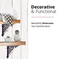 NACH Victorian Scroll Shelf Brackets, Decorative Black Shelf Bracket ...