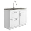 Ambra Column Bathroom Column in Gloss White - Walmart.com