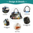 ALAZA Cat Fantasy Butterfly Print Cooler Lunch Bag Insulated Reusable ...