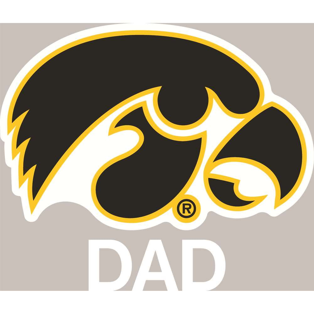 Iowa Hawkeyes Transfer Decal - Dad - Walmart.com