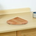 Worgeous 2pcs Wood Fan-Shaped Wall Mounted Corner Shelf Storage Rack ...