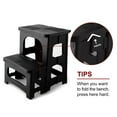 Folding 2 Step Stool, Non-Slip Folding Stool, Bedside Step Stool ...