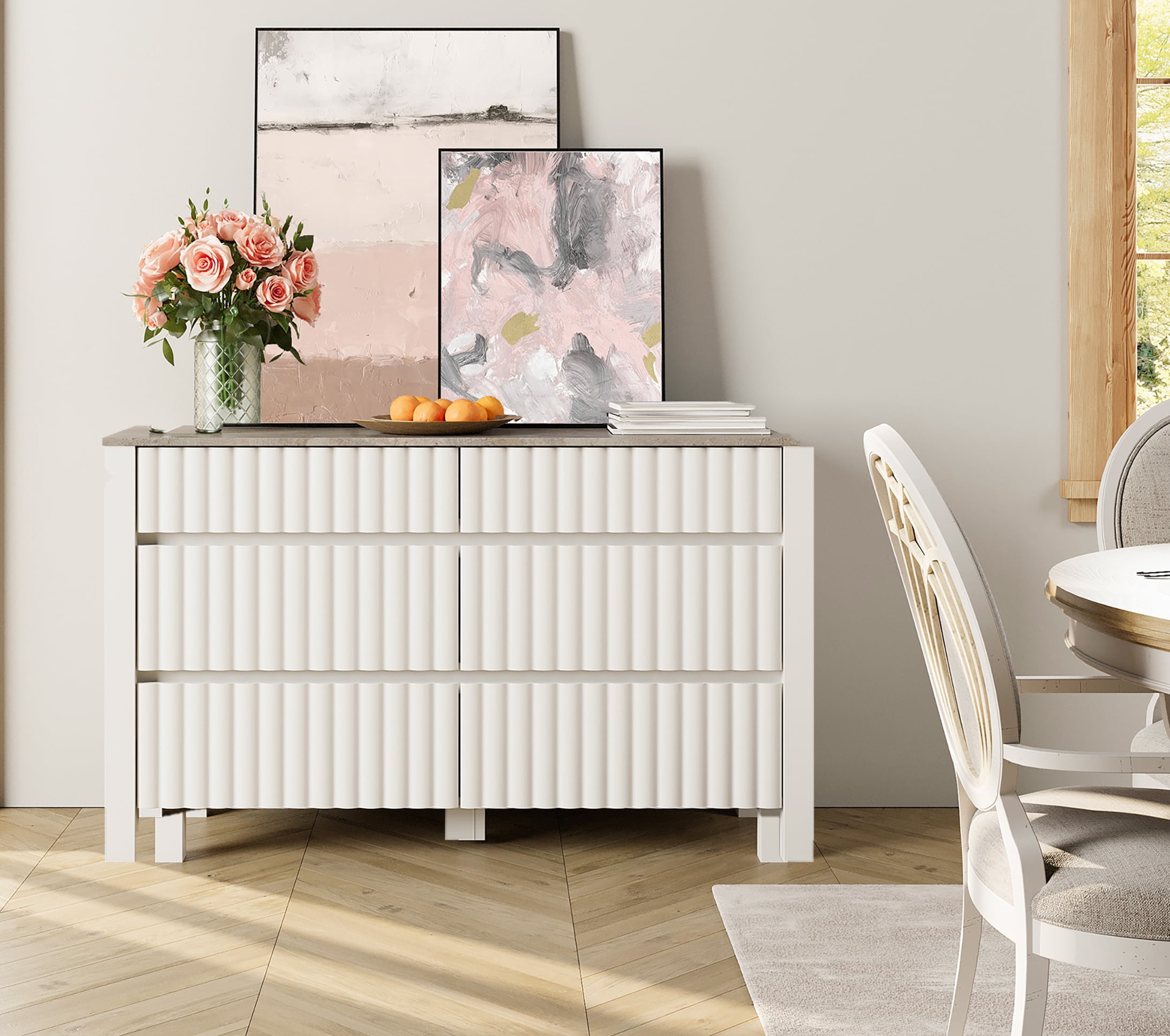 WAMPAT Accent Buffet Sideboard, Storage Cabinet Console Table,Coffee ...