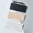 Desheus Mini Wired Keyboard with 78 Keys Frosting Process Lightweight ...