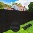 4-8ft Heavy Duty Black Privacy Fence Screen Outdoor Shade Cloth Mesh ...