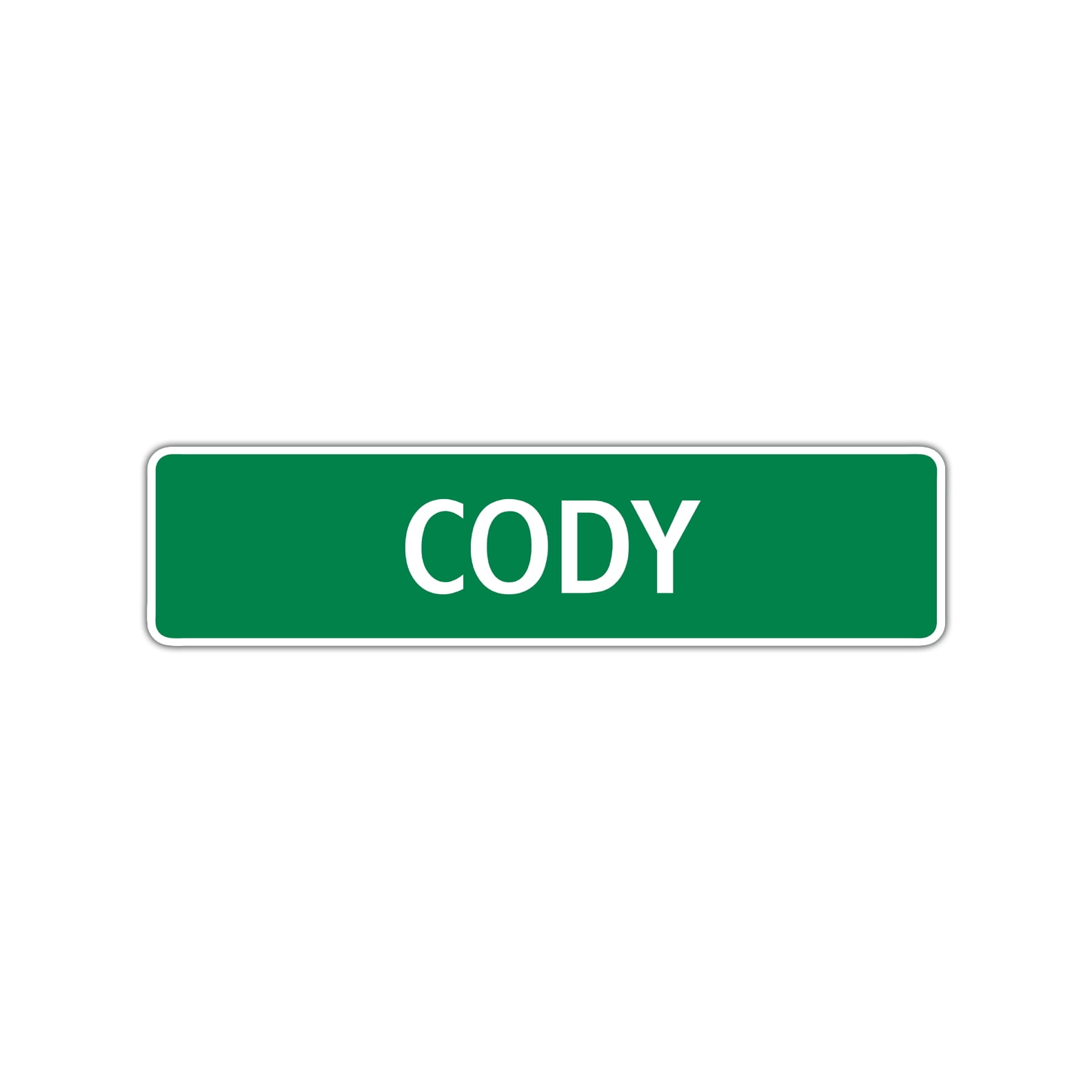 Cody Boys Children Name Letter Printed Label Wall Plaque Decoration ...