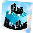 Fuliko 6 Pieces City Cake Border Decoration Cake Side Border Stick or ...