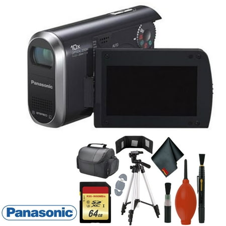 PANASONIC SDR-S10 FLASH MEMORY PAL CAMCORDER (BLACK) - Card Reader ...