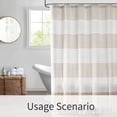 JOOJA Rustic Modern Style Boho Shower Curtain with Tassel, Farmhouse ...