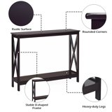 Costway Elegant 2-Tier Console Entryway Table with Storage Shelf ...
