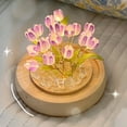 Tulip Night Light Battery Operated Tulip Flower Table Lamp Cute DIY Tulip LED Nightlight for ...
