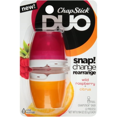 ChapStick® DUO Wild Raspberry + Citrus Lip Balms 2-0.194 oz. Plastic ...