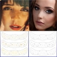 6pcs Freckle Stickers Gold Silver Metallic Temporary Stickers For Women ...
