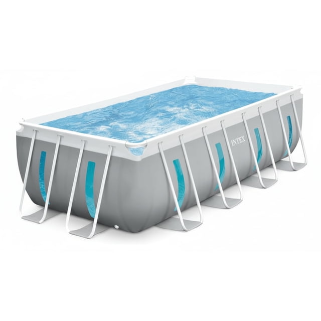Intex 13ft 1.5in X 6ft 6.75in x 48in Prism Clearview Rectangular Pool ...