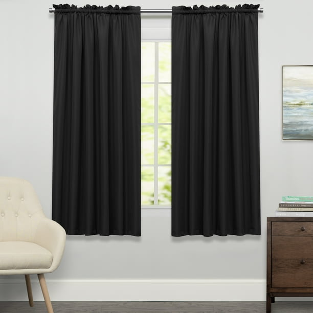 Ribcord Tailored Window Curtain Single Panel 63"x54" - Walmart.com