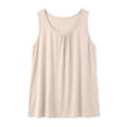 Cloaraye Womens Tank Tops Plus Size Crew Neck Sleeveless Tops Casual ...