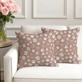 Brown Paw Print Pillow Covers Set of 4, Modern Classic Gray White ...