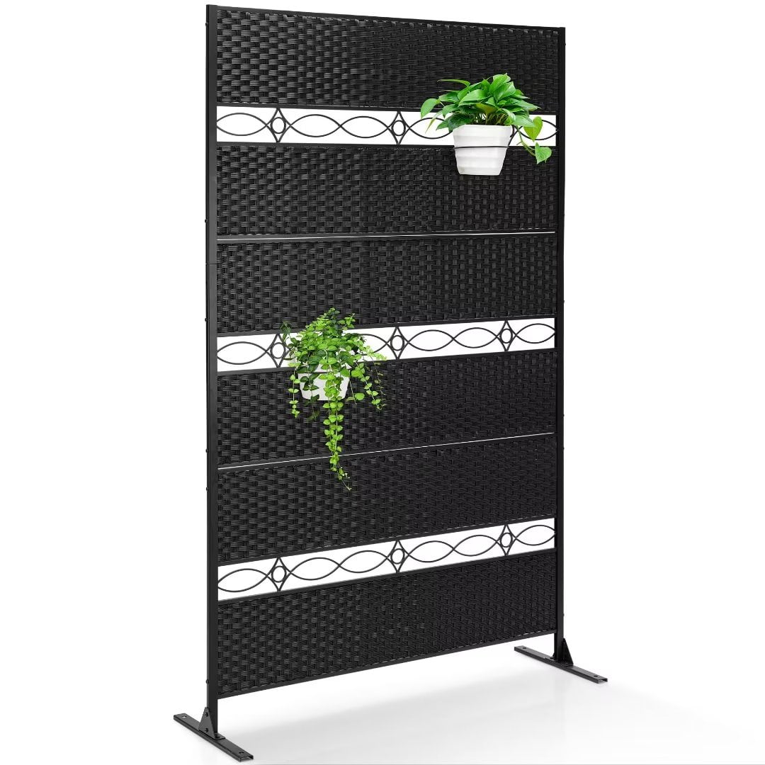 Rattan Outdoor Privacy Screen, Decorative Privacy Fence Screens Free ...