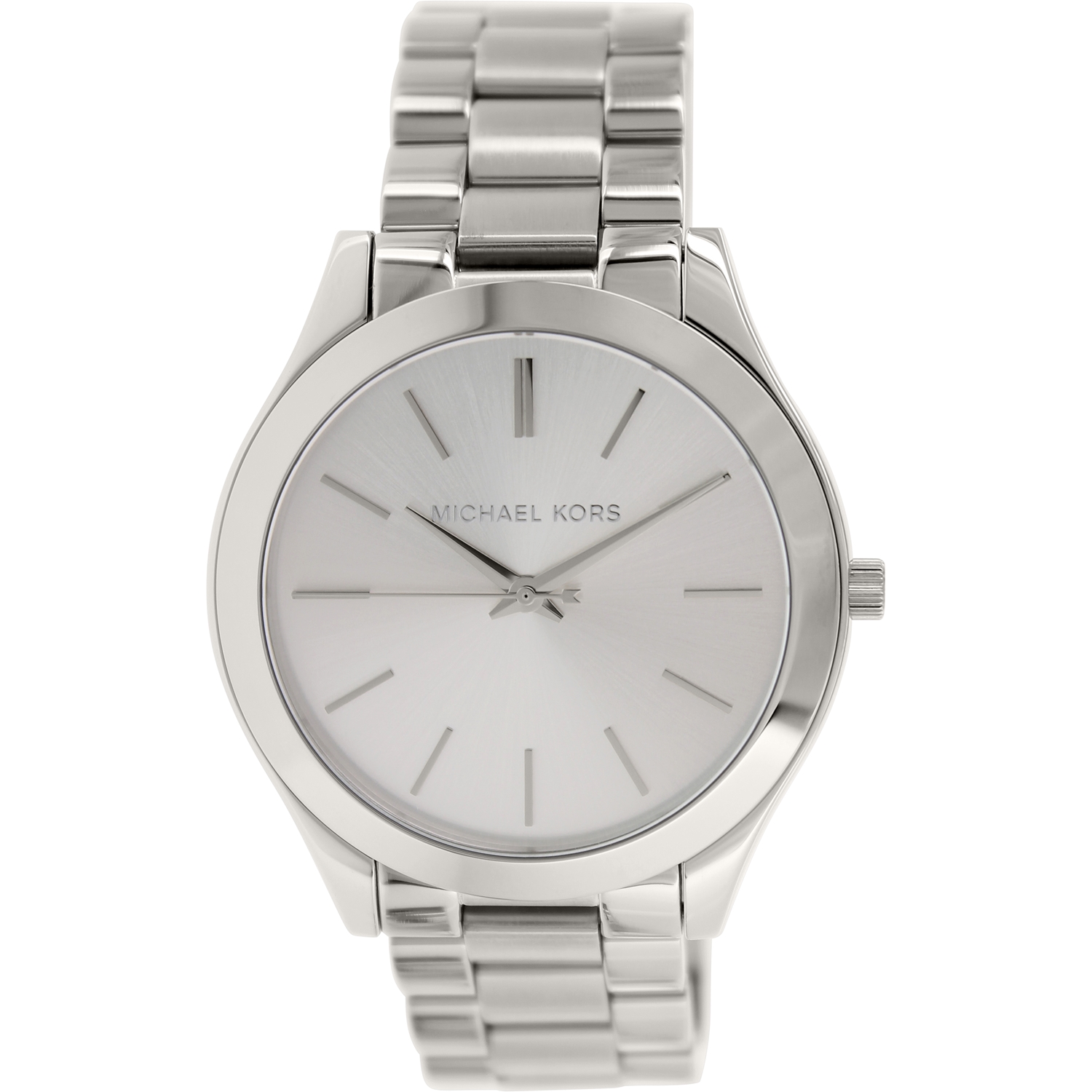 Michael Kors Women's Runway MK3178 Silver Stainless-Steel Quartz ...