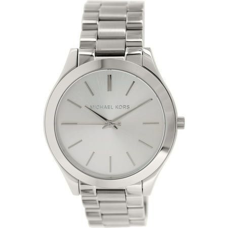 Michael Kors Women's Runway MK3178 Silver Stainless-Steel Quartz ...