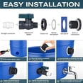 Rain Barrel Faucet Connector Kit, 3/4 Inch Thread Garden Hose Adapter ...