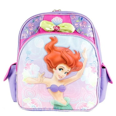 Disney The Little Mermaid Ariel 16" Pink Large School Backpack ...