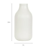 Better Homes & Gardens 8.5" Ribbed Cream Ceramic Vase - Walmart.com