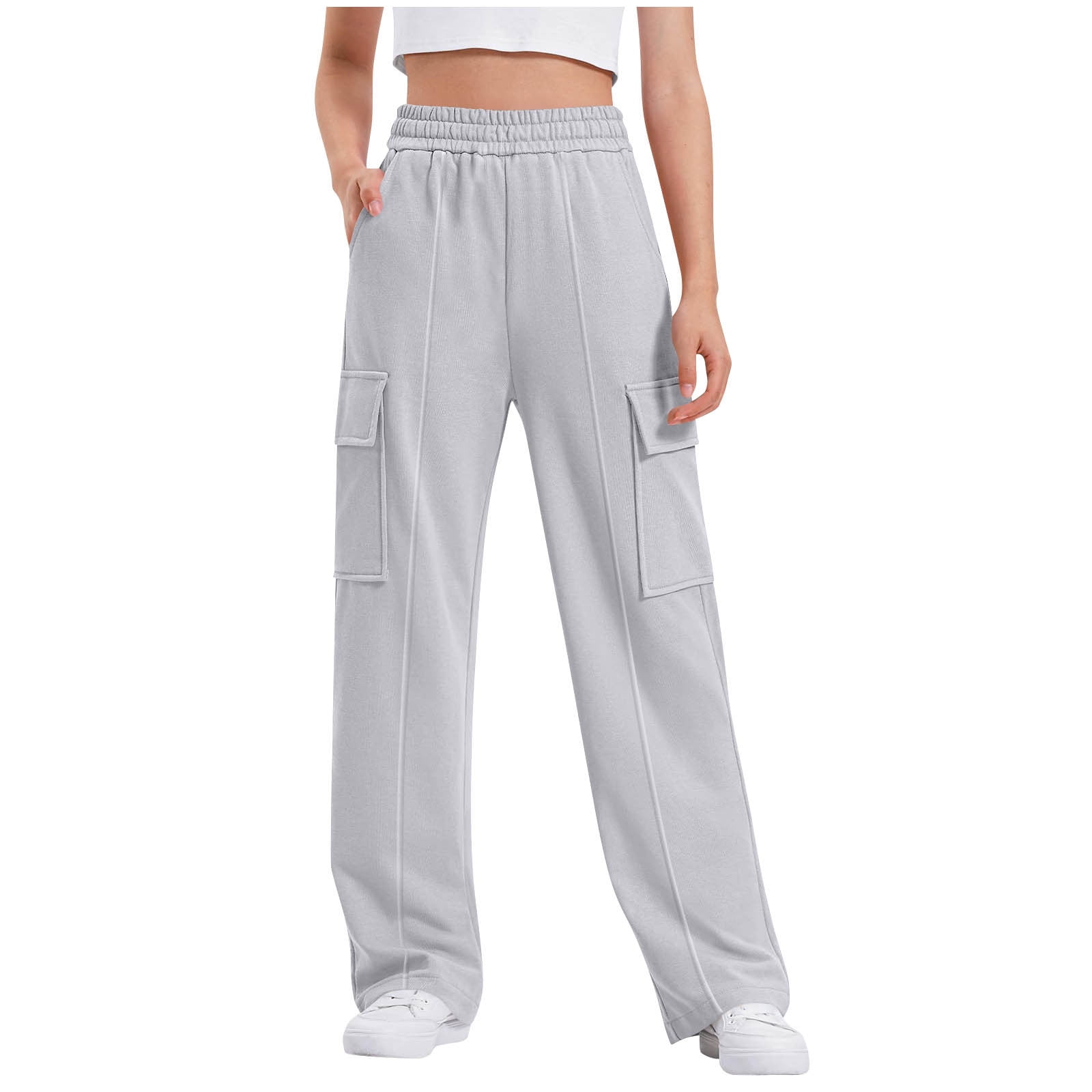 Click here for Faiwad Girls Cargo Sweatpants Elastic Waist Wide L... prices