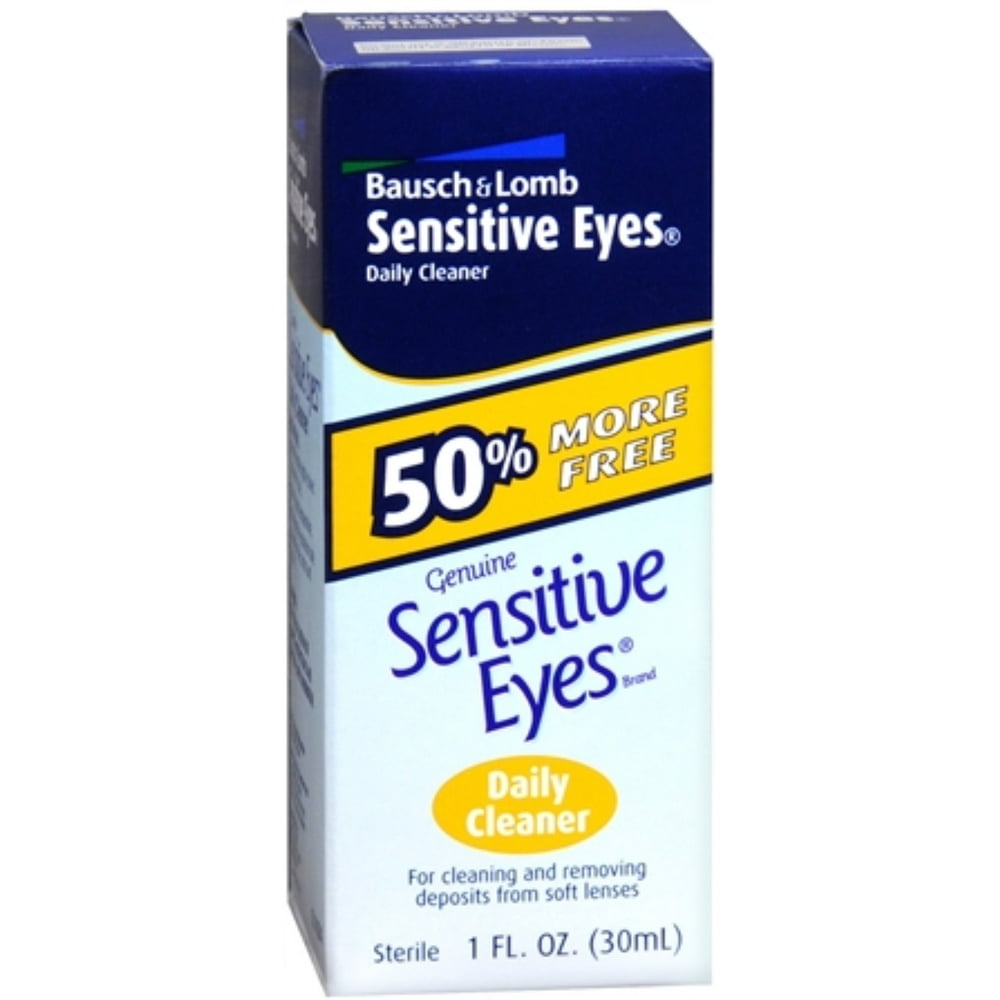 Bausch & Lomb Sensitive Eyes Daily Cleaner 30 mL - Walmart.com ...