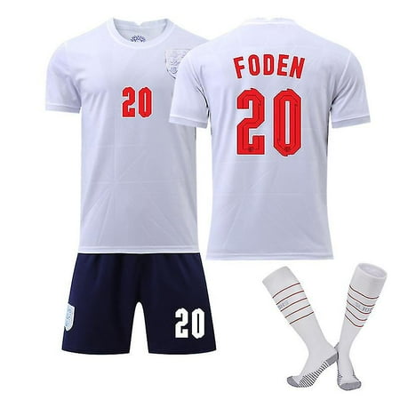 22-23 Worldcup New England Home White No. 9 Kane / No. 10 Sterling / No ...