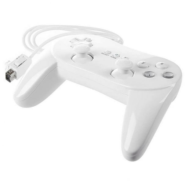 2x controlador clásico para consola Nintendo Wii Gamepad con cable para ...