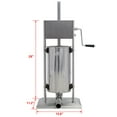 25LB/12L Vertical Stainless Steel Sausage Stuffer Maker, Dual Speed ...