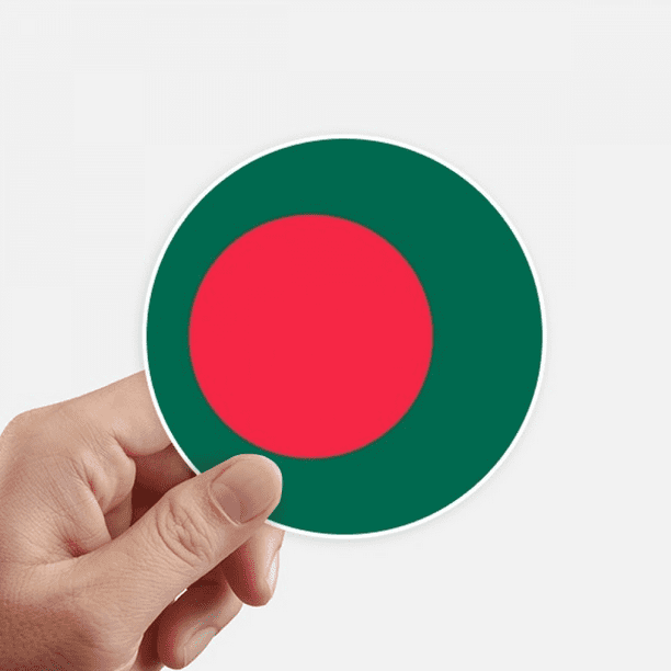 Bangladesh National Flag Asia Country Sticker Round Wall Suitcase ...
