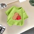 BOOMNY Baby Girls Short Sleeve T-Shirts Crew Neck Cartoon Capybara ...