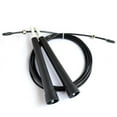 2.8M Adjustable Steel Wire Cable Jump Rope (Black) - Walmart.com