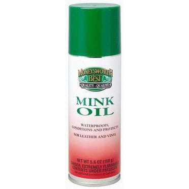 Angelus Mink Oil Spray, Leather Conditioner, Waterproof Repellent, 5.5 ...