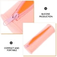BESTYASH Flexible Silicone Pink Makeup Brush Bag Travel Case with ...