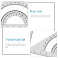 Metal Ruler Architect Compass Protractor Metric Office Silver - Walmart.com