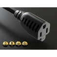 JUNCHI-CableLeader 1ft Ultra Low Profile Power Extension Cord Cable NEMA 5-15P to NEMA 5-15R, UL ...
