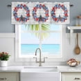 American Flag Kitchen Valances for Windows 42x12 Inch Kitchen Curtains ...