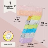 Large Number 7 Pinata for Girl's 7th Birthday Party Decorations ...