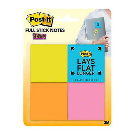Post-it Full Adhesive Super Sticky Note (Assorted) | Walmart Canada