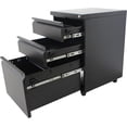 3-Drawer Mobile File Cabinets Rolling Metal Filing Cabinet for Legal ...