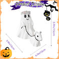 Lomyolo 2024 New Ghost Statue Halloween Ghost Walking Dog Statue Funny ...