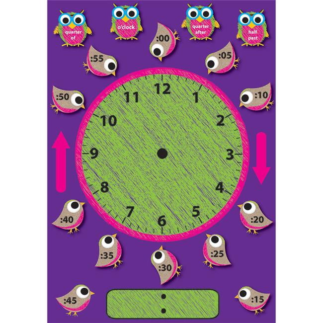 Telling Time Magnetic Mini Bulletin Board Set - Walmart.com