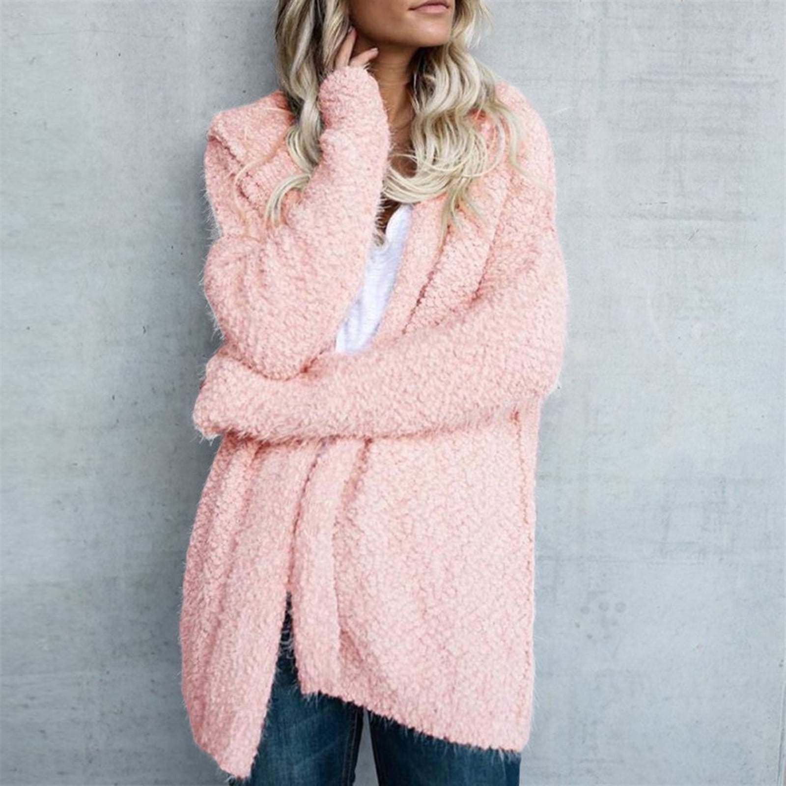 Click here for Baberdicy Hooded Fuzzy Cardigan  Winter Plush Coat... prices