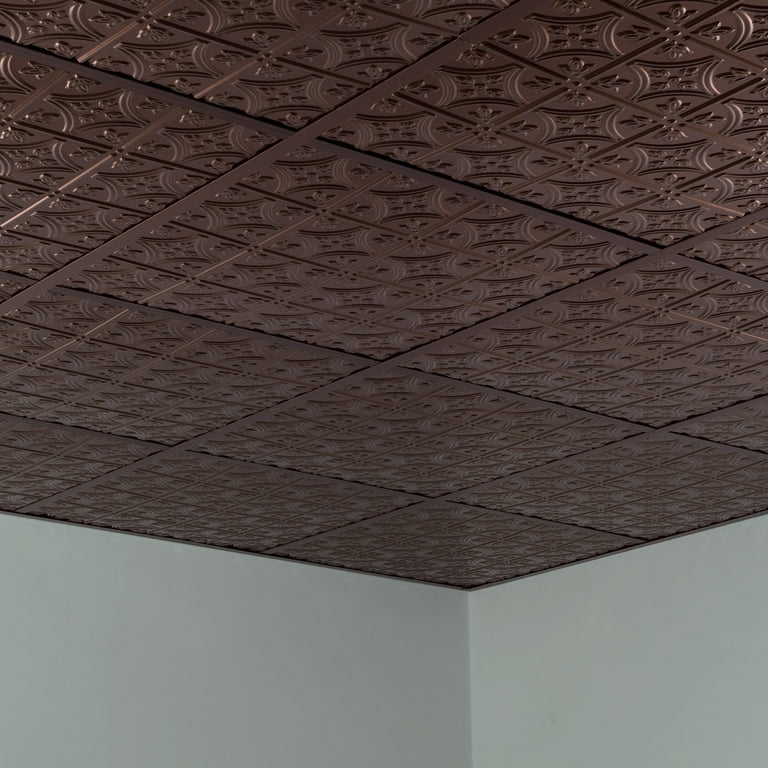 Oil Rubbed Bronze Tin Ceiling Tiles | Shelly Lighting