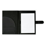 Pen + Gear Medium Leatherette Padfolio, Black Color, College Ruled ...